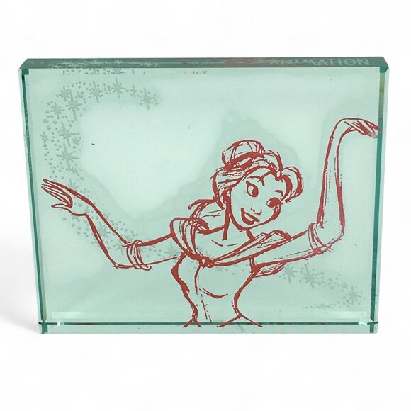 Disney Animation | Accents | Disney Animation Belle On Etched Glass ...